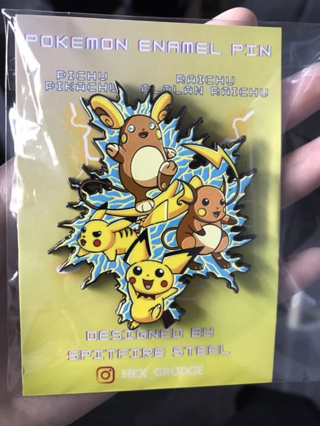 Pokemon Pikachu Enamel Pins Pikachu Pin Pichu Pin Raichu Pin Alolan ...