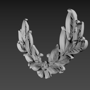 Branch With Leaves Bas-relief. 3D Model. Decor. CNC. Artcam. Plant ...