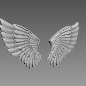 Wings Relief. Bas-relief. 3D Model for CNC. Woodcarving. - Etsy