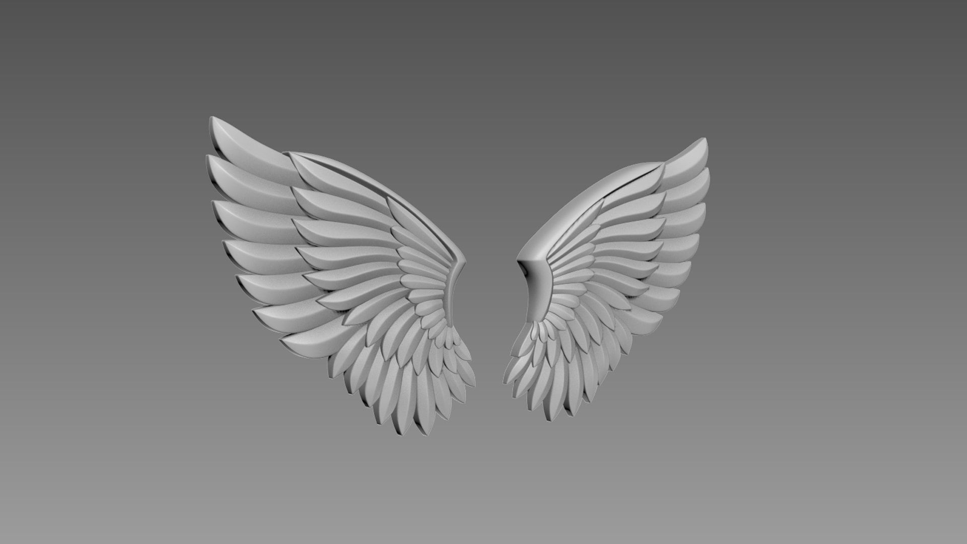 Wings Relief. Bas-relief. 3D Model for CNC. Woodcarving. - Etsy