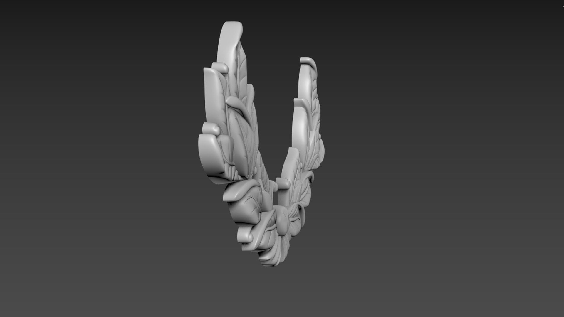 Branch With Leaves Bas-relief. 3D Model. Decor. CNC. Artcam. Plant ...
