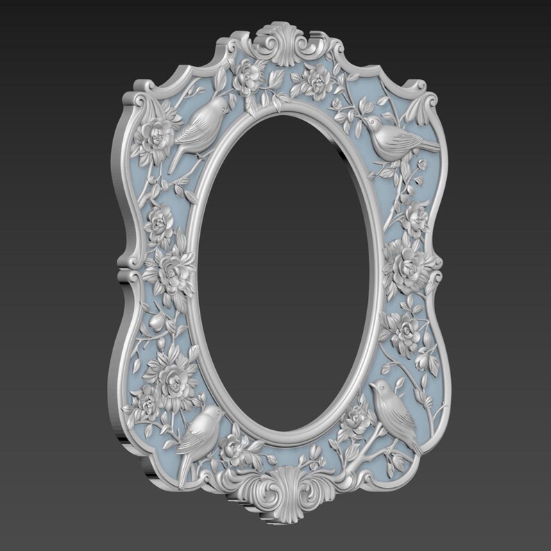 Mirror Frame for CNC. 3D Model. Digital File. STL and OBJ - Etsy