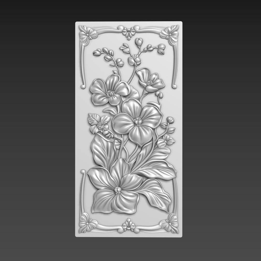Orchids Flowers. 3D STL for CNC. 3D Relief. - Etsy