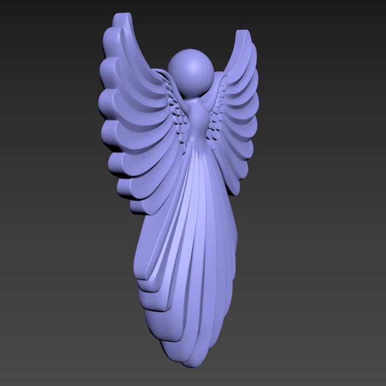 Angel 3D STL Model. CNC. 3dprint. Artcam. - Etsy