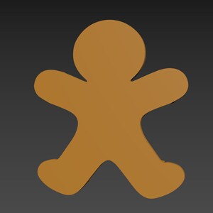 Gingerbread Man. 3D Print Model. STL. Christmas. - Etsy