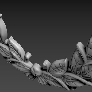 Branch With Leaves Bas-relief. 3D Model. Decor. CNC. Artcam. Plant ...