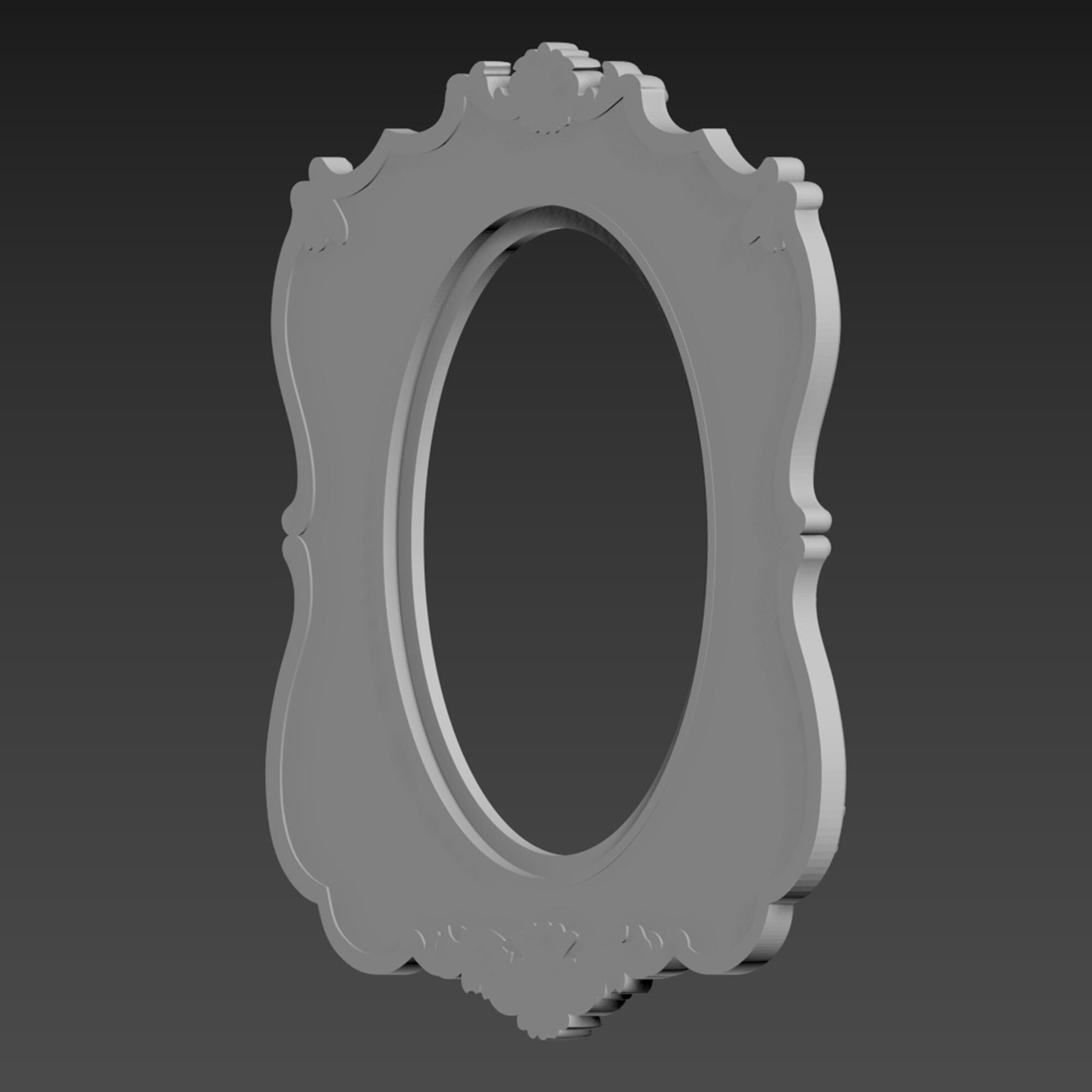 Mirror Frame for CNC. 3D Model. Digital File. STL and OBJ - Etsy