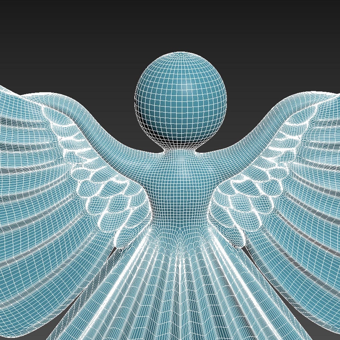 Angel 3D STL Model. CNC. 3dprint. Artcam. - Etsy