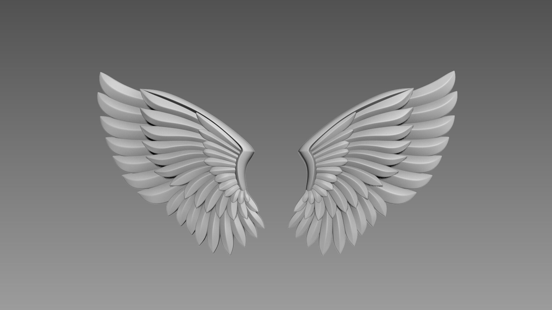 Wings Relief. Bas-relief. 3D Model for CNC. Woodcarving. - Etsy