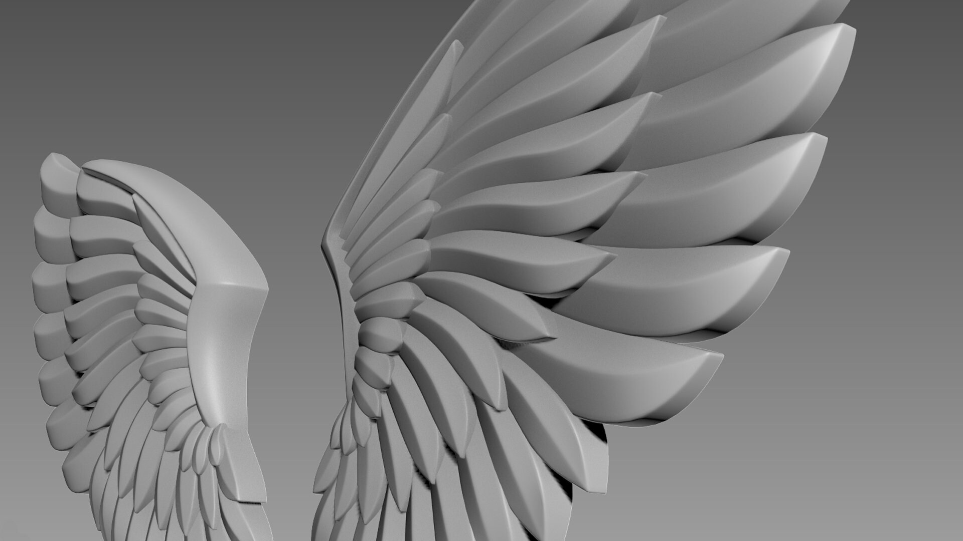 Wings Relief. Bas-relief. 3D Model for CNC. Woodcarving. - Etsy