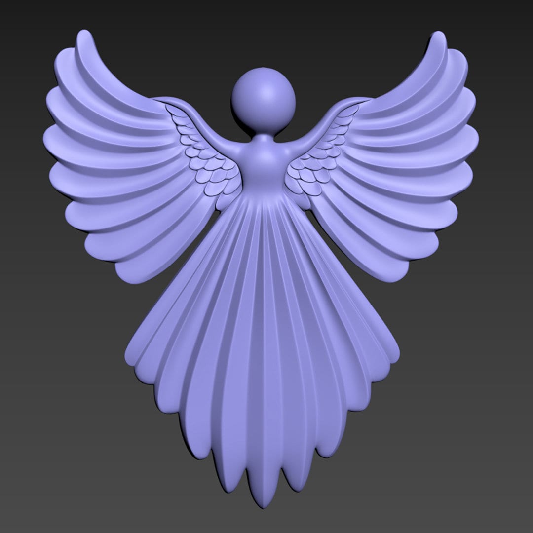 Angel 3D STL Model. CNC. 3dprint. Artcam. - Etsy