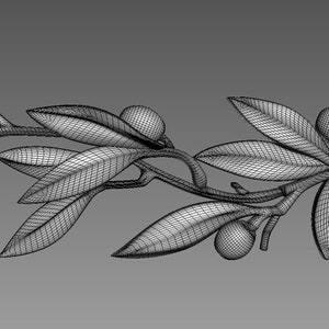Olive Branch 3D Model for CNC - Etsy