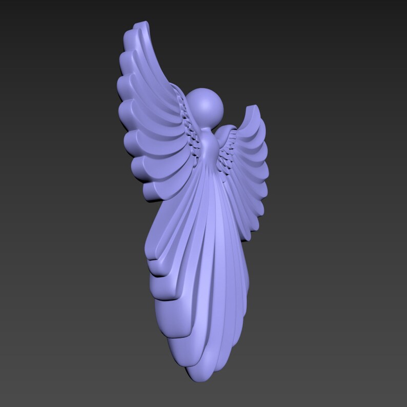 Angel 3D STL Model. CNC. 3dprint. Artcam. - Etsy