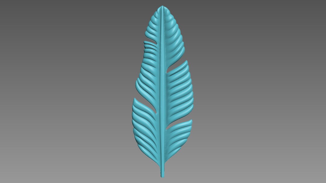 Feather 3D Model STL. 3D Print. - Etsy