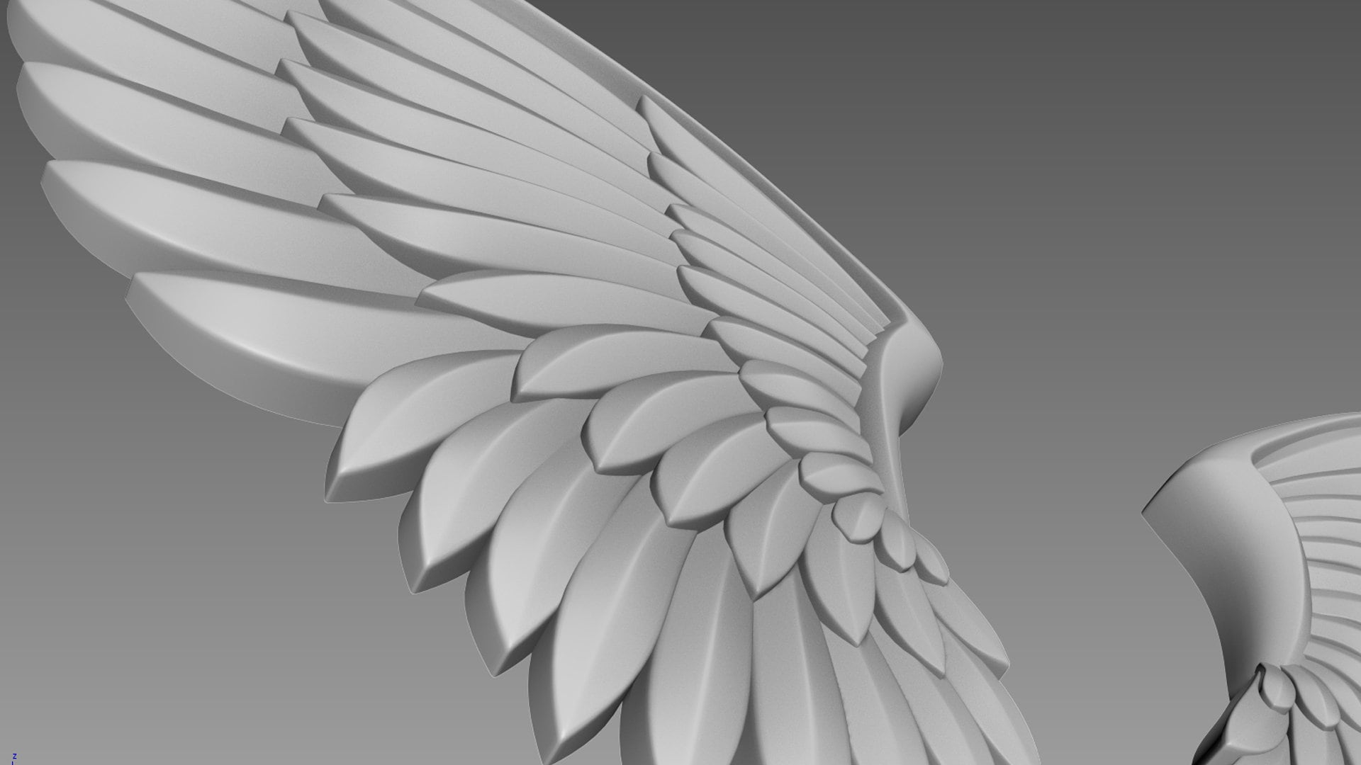 Wings Relief. Bas-relief. 3D Model for CNC. Woodcarving. - Etsy