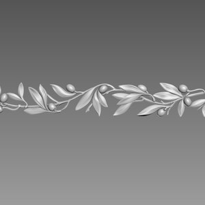 Olive Branch 3D Model for CNC - Etsy