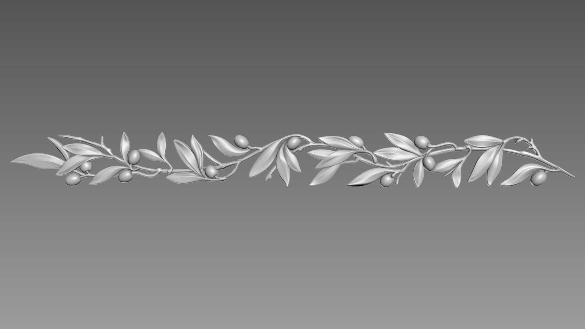 Olive Branch 3D Model for CNC - Etsy