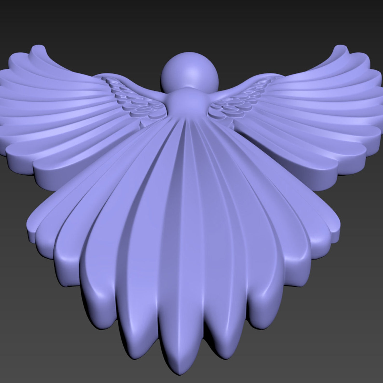 Angel 3D STL Model. CNC. 3dprint. Artcam. - Etsy
