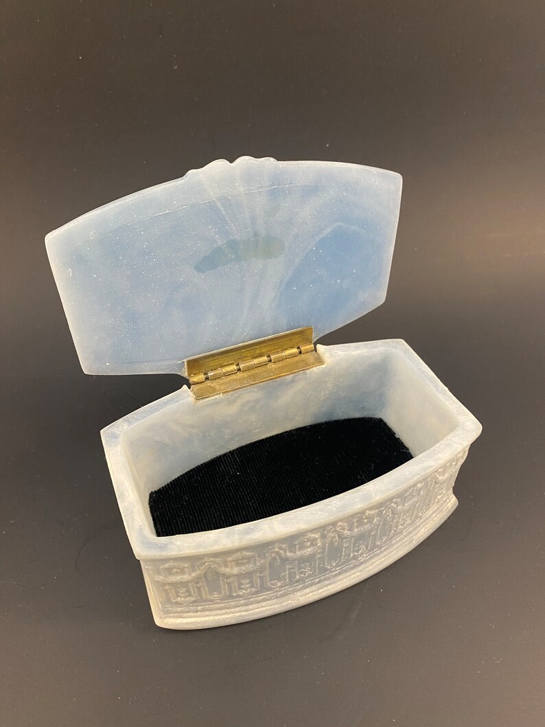 Incolay Blue and White Dresser Box - Etsy