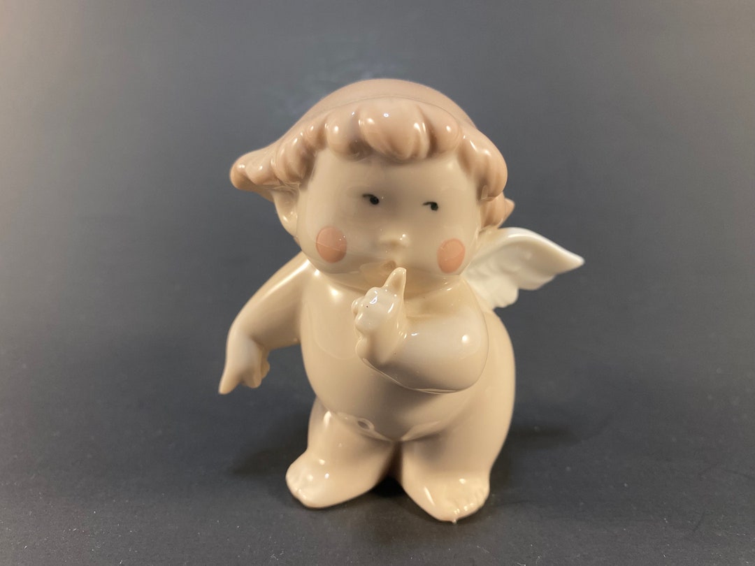 NAO 2003 Shushing Cheeky Cherub Figurine - Etsy