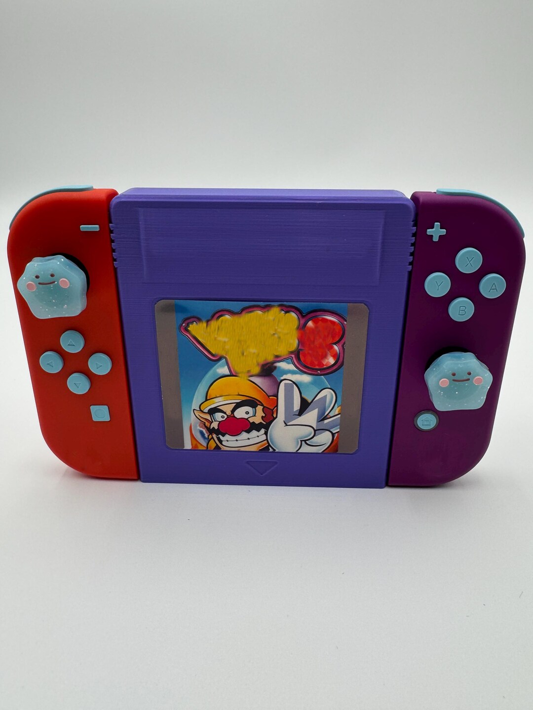 Purple Gameboy Color Joy-con Controller Grip With Holographic Sticker ...