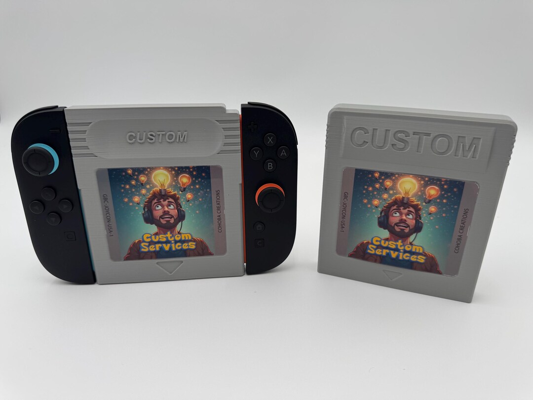 Custom Gameboy Color Joy Con 2 Grip: Magnetic Switch Controller Holder ...