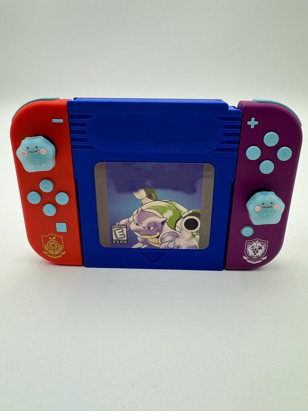 Blue Gameboy Joy Con Controller Holder Grip Gameboy Color With Rail ...