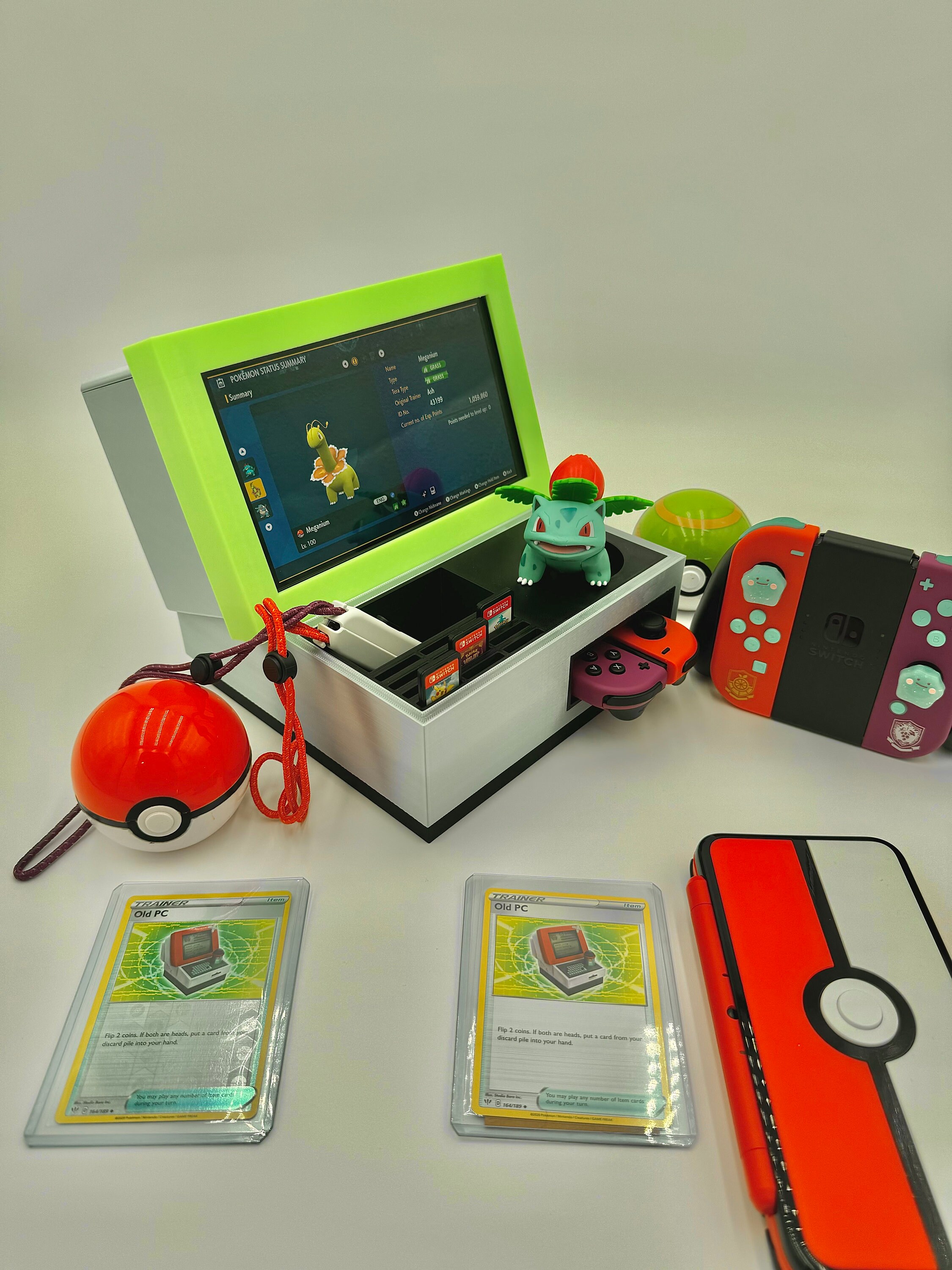 Nintendo Switch OLED Pokemon PC Housing Dock Stand Display Glow in the ...