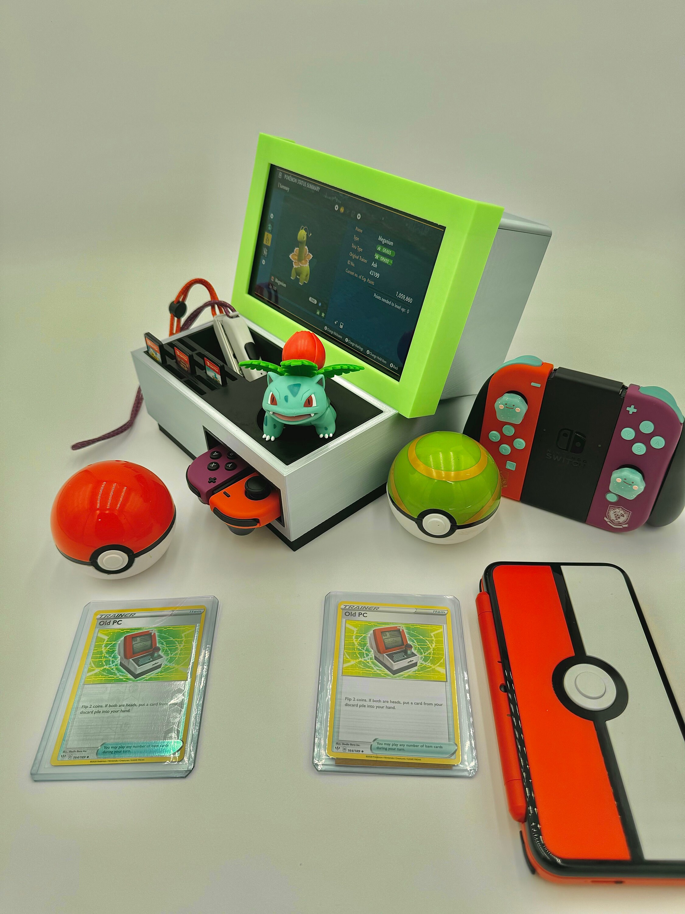 Nintendo Switch OLED Pokemon PC Housing Dock Stand Display Glow in the ...