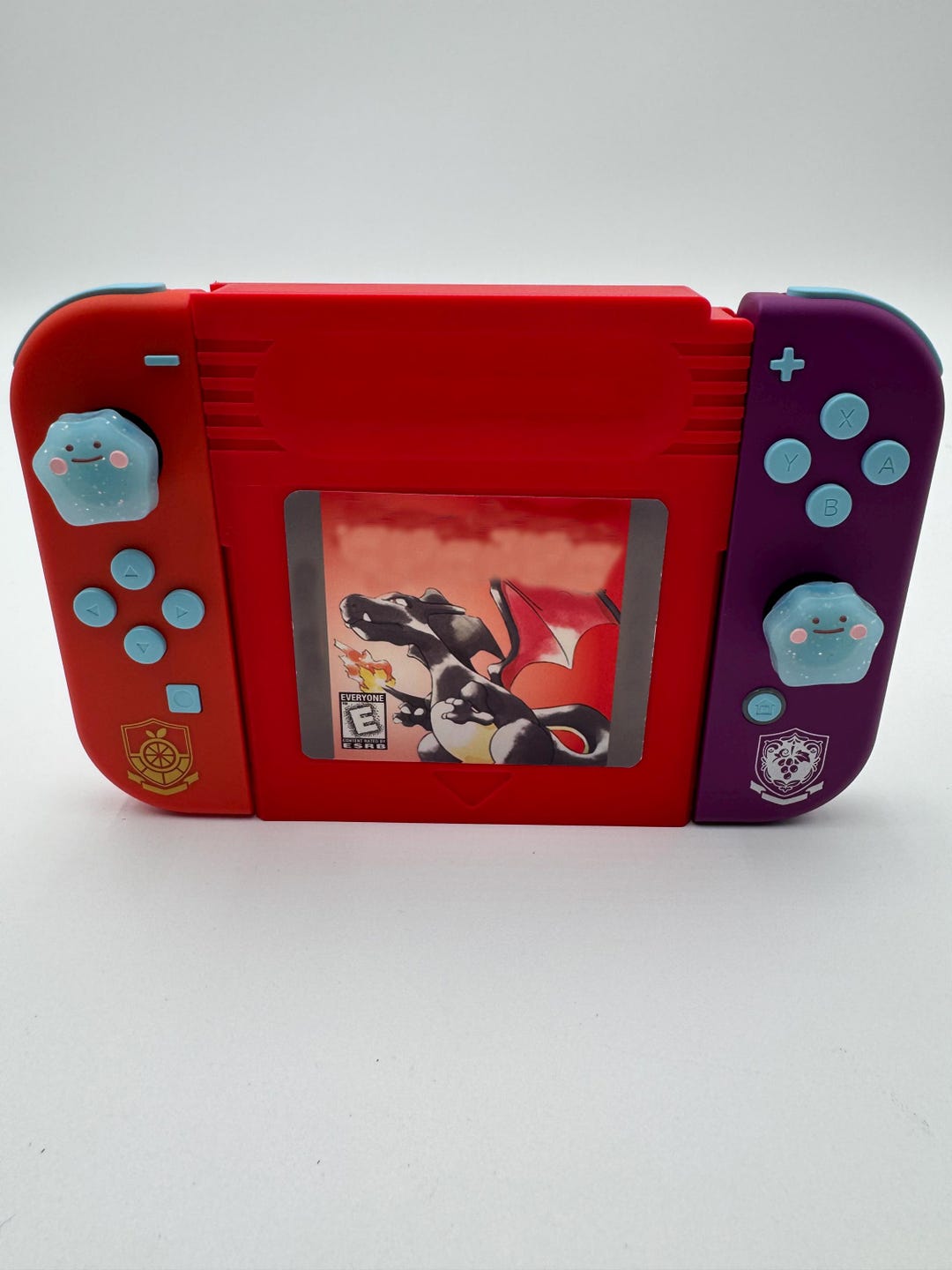 Red Gameboy Joy Con Controller Holder Grip Gameboy Color With Rail ...