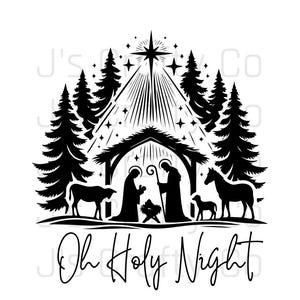 Oh Holy Night Nativity Scene DIGITAL DOWNLOAD - Etsy