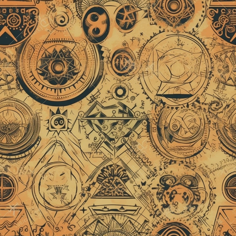 111 Alchemic Symbol Patterns - Etsy