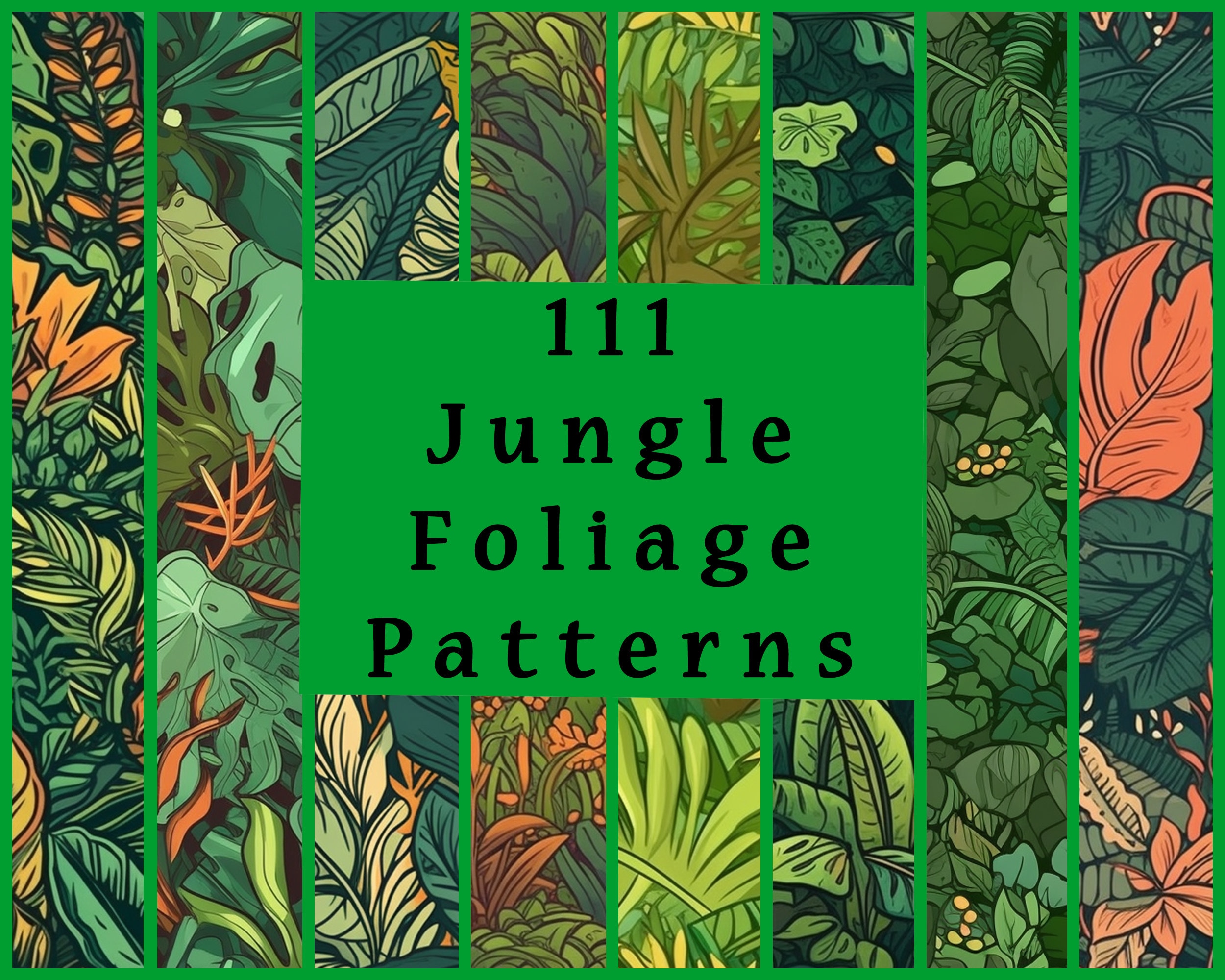 111 Jungle Foliage Patterns - Etsy