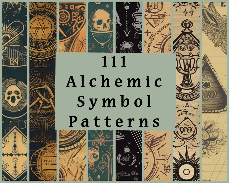 111 Alchemic Symbol Patterns - Etsy