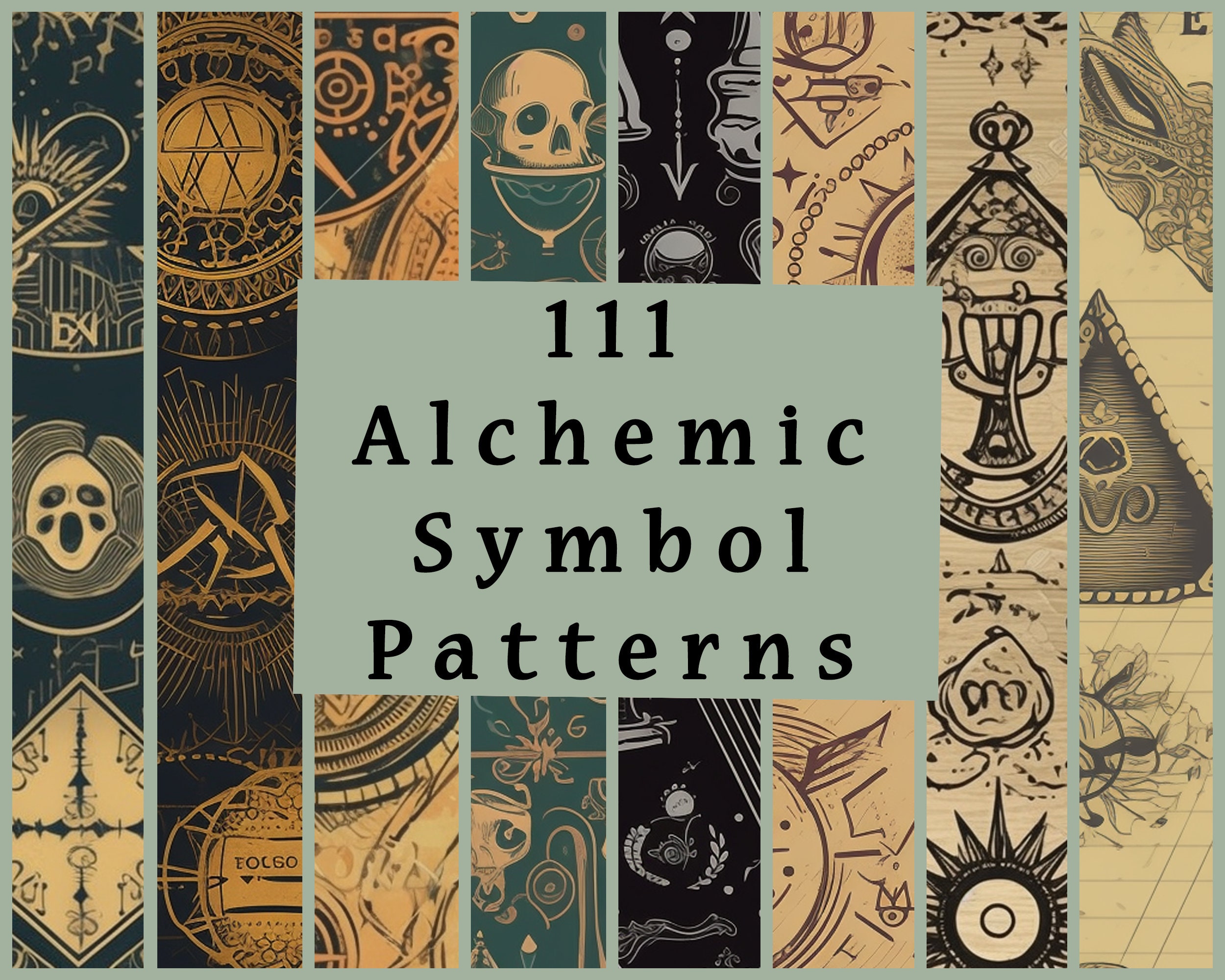111 Alchemic Symbol Patterns - Etsy