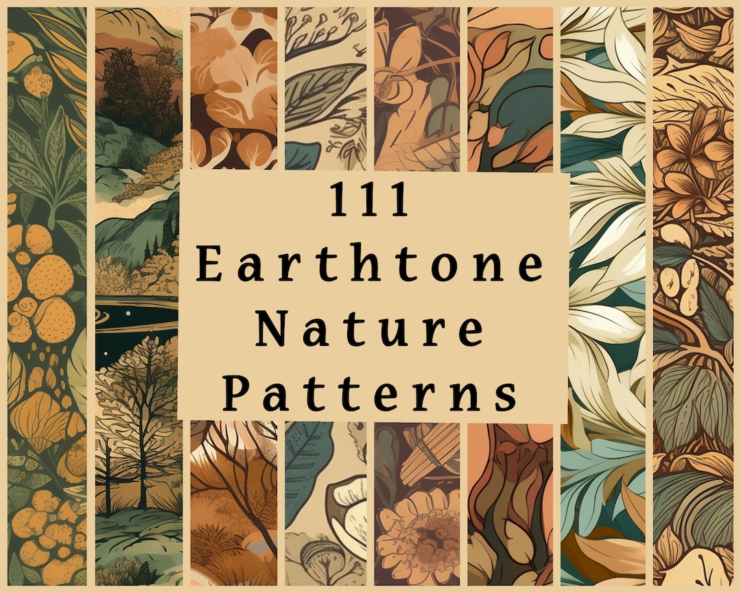 111 Earth-tone Nature Patterns - Etsy
