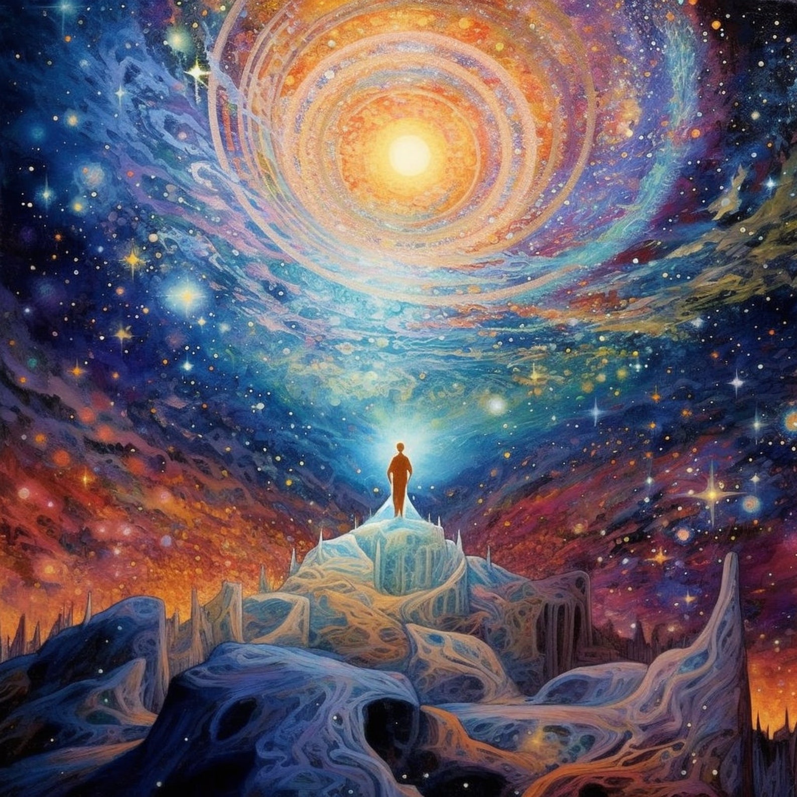 Watercolor Universe Art - Etsy