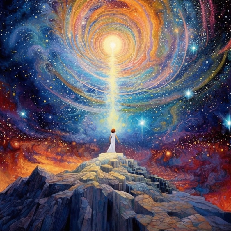 Watercolor Universe Art - Etsy