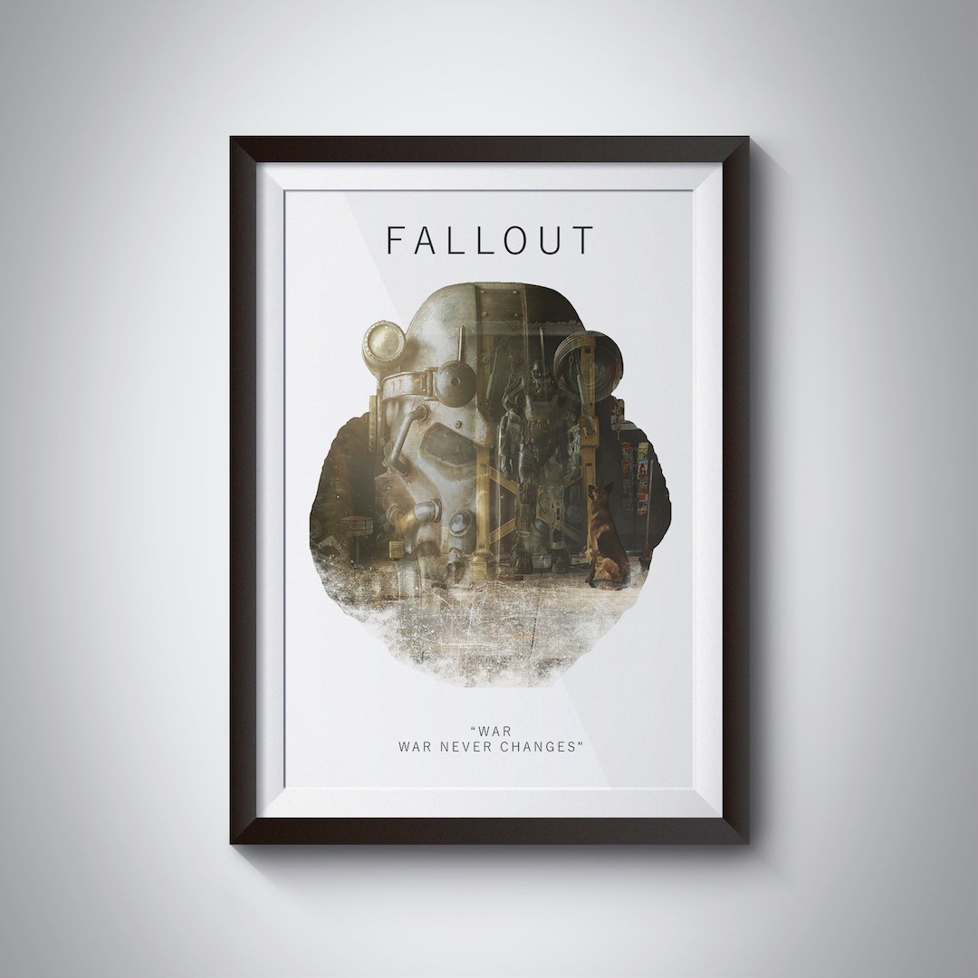 Fallout A3 Print- Video Game Poster, Video Game Art, Prints, Gamer Room ...