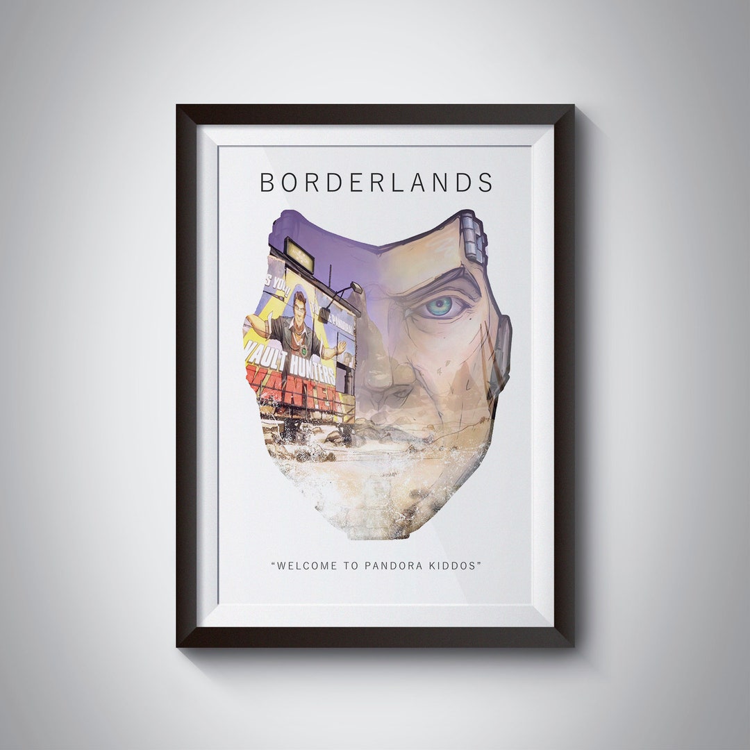 Borderlands A3 Print- Video Game Poster, Video Game Art, Prints, Gamer ...