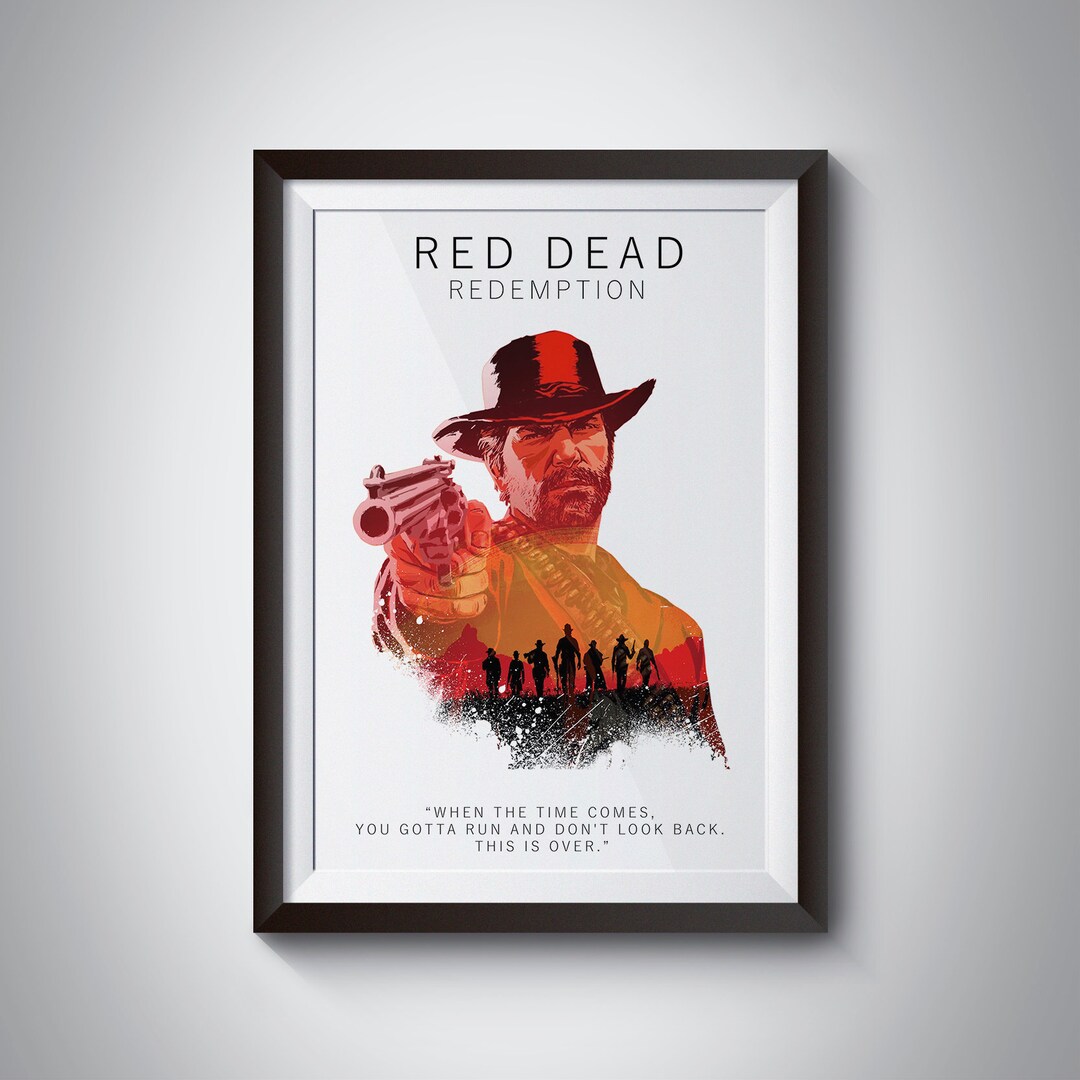 RDR A3 Print- Video Game Poster, Video Game Art, Prints, Gamer Room ...