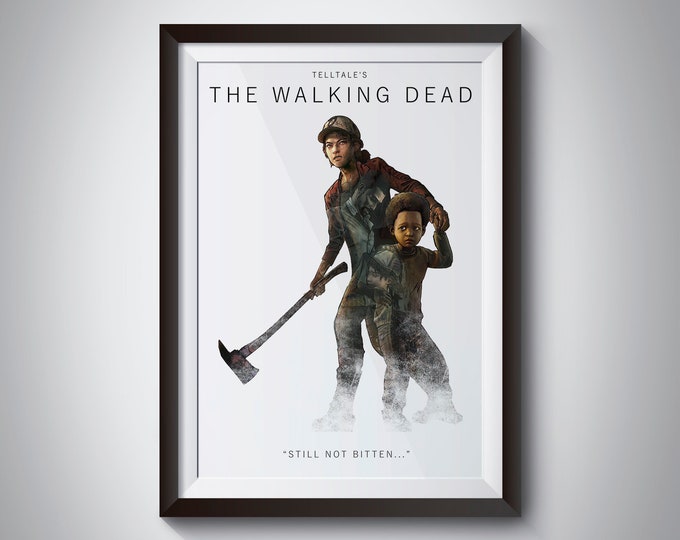 Telltale's the Walking Dead A3 Print- Video Game Poster, Video Game Art ...