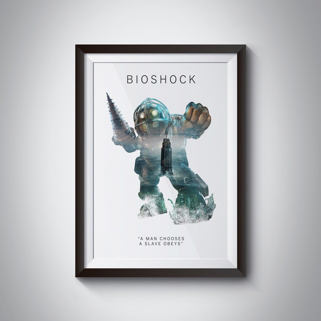 Bioshock A3 Gaming Print Video Game Poster, Video Game Art, Prints ...