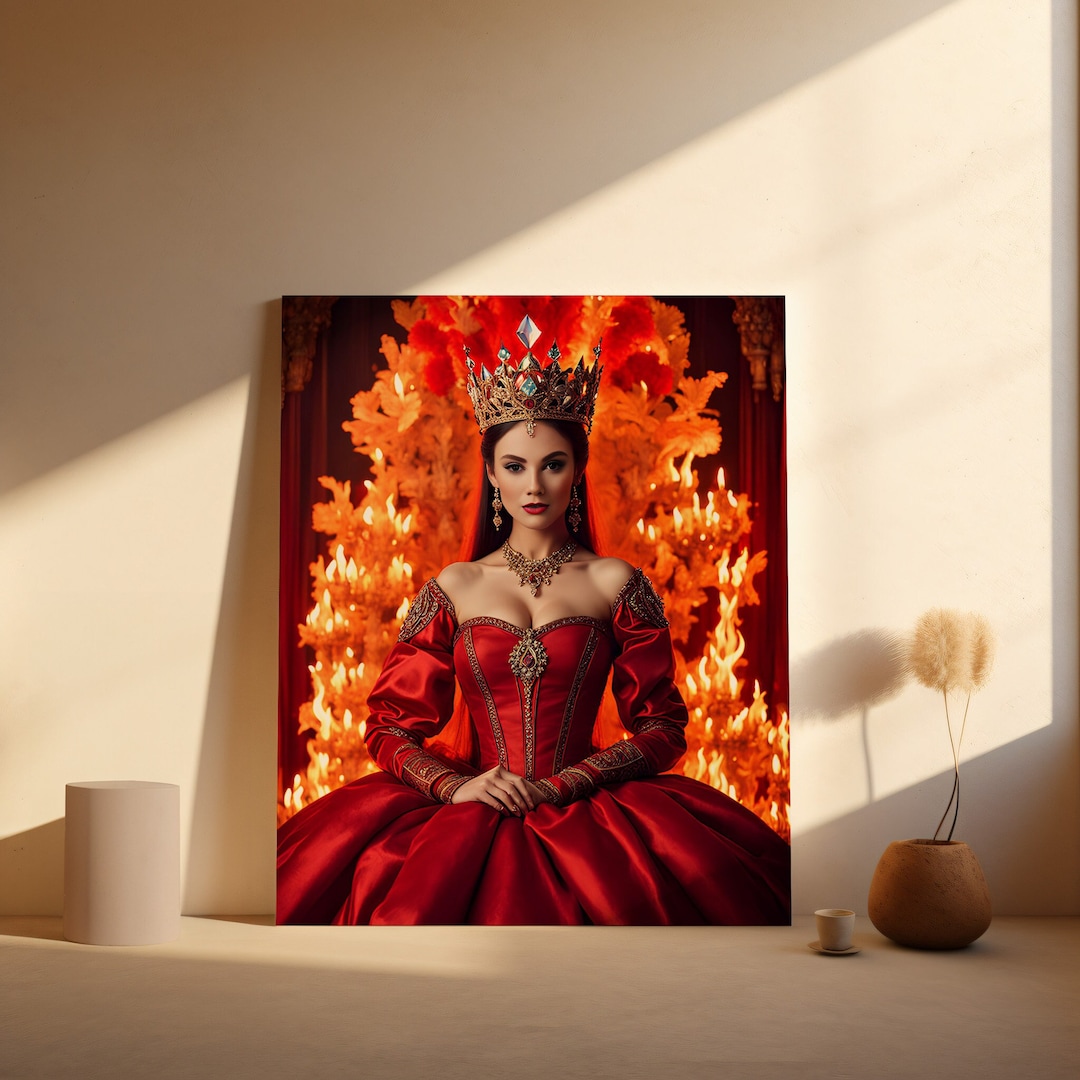 Custom Renaissance Queen Portrait: Personalized Royal Art Gift - Etsy