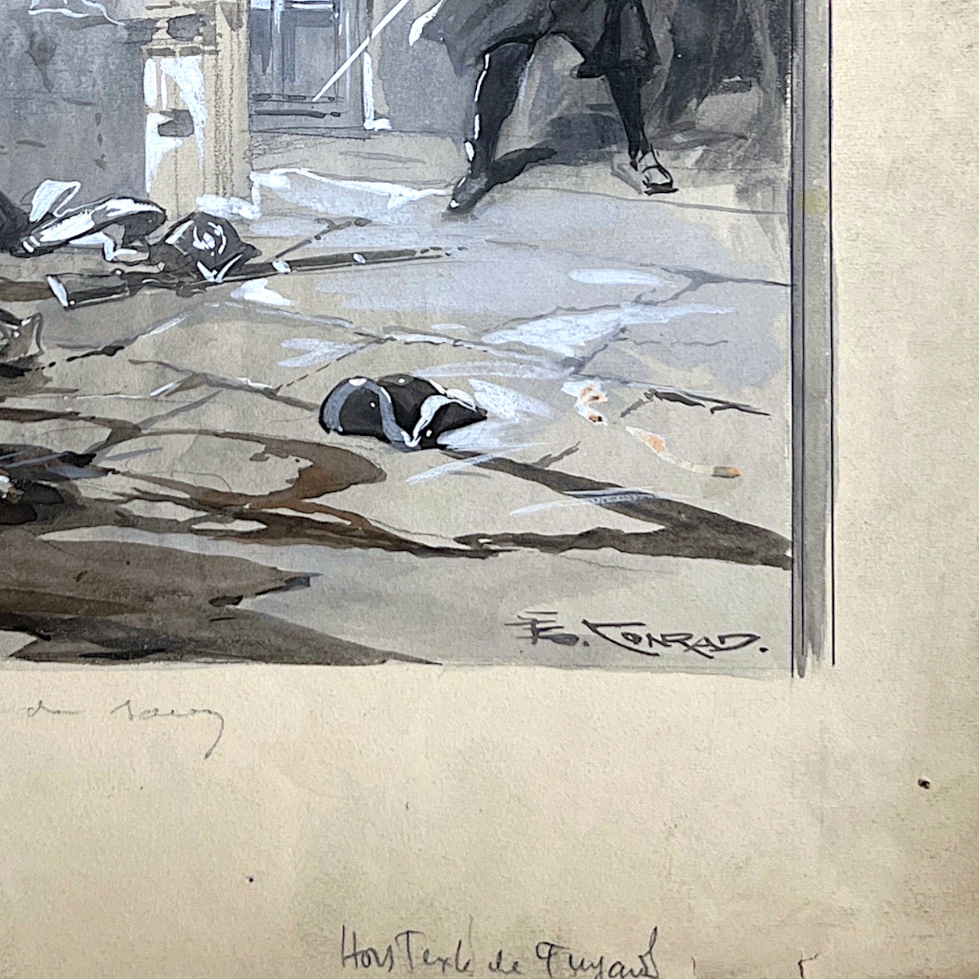 1900 Original Illustration Drawing by Georges Conrad Scene - Etsy