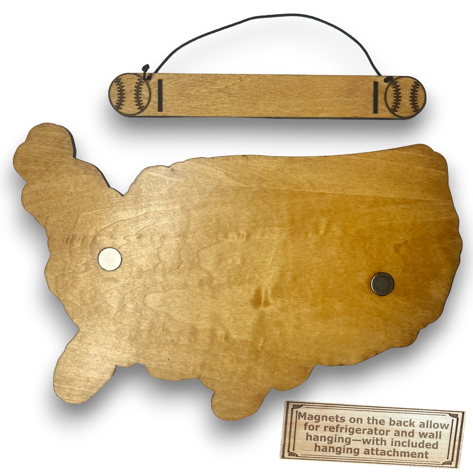 Baseball Stadium Tracker, Handcrafted Travel Map With Ballpark ...