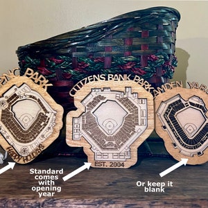 MLB Stadium Ornaments, Personalized 3D Ballpark Blueprint, Custom ...