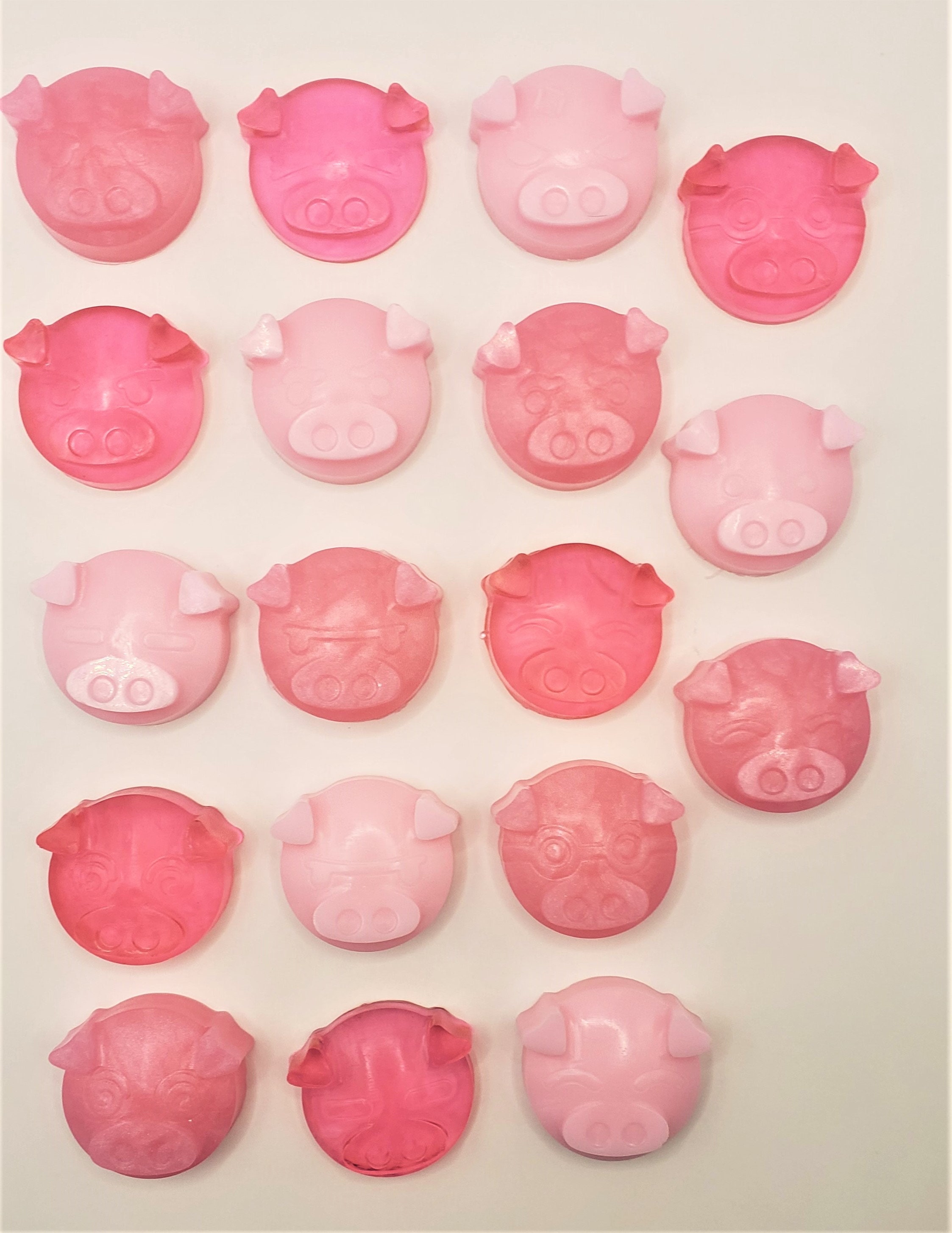 18 Mini Pig Soaps Kitchen Soaps Rose or Maple Bacon Scented - Etsy