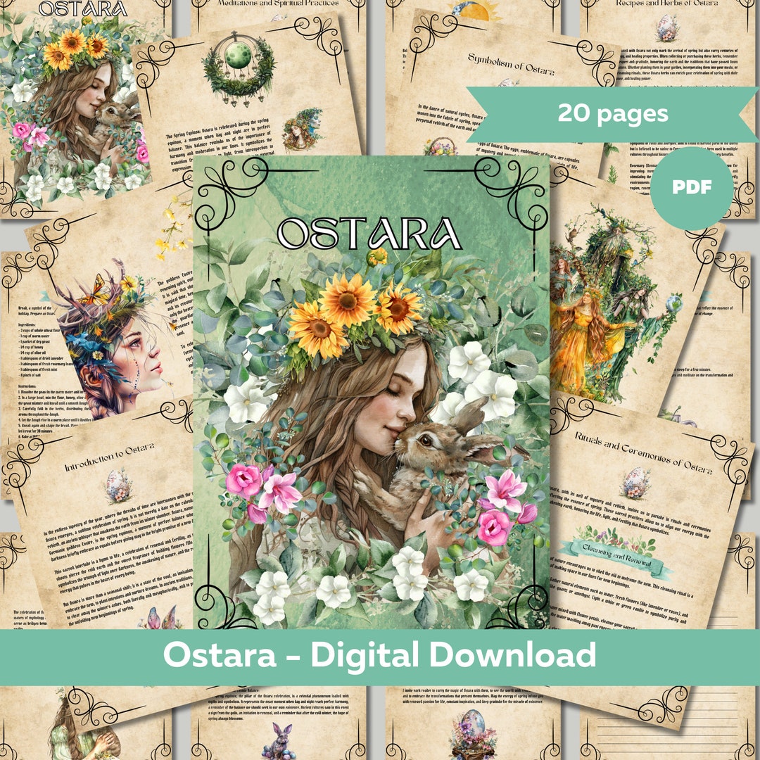 Ostara, Beautiful Printable Grimoire Pages for Ostara, Rituals ...