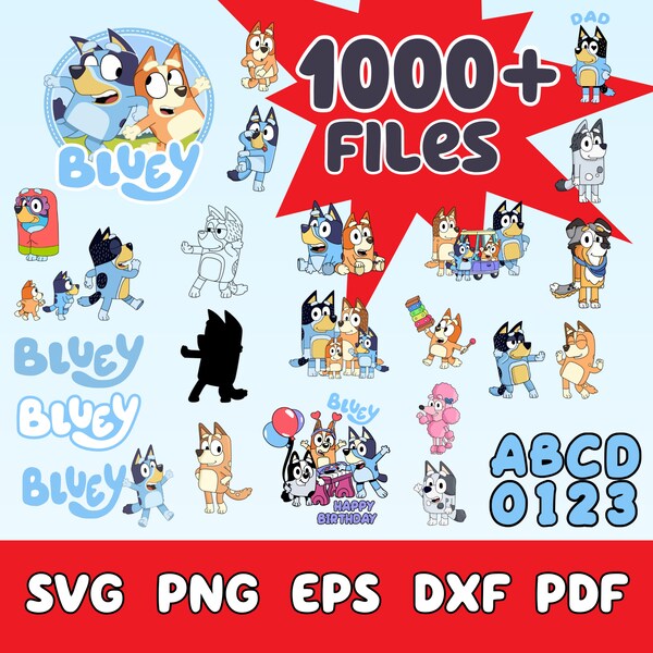 Bluey Svg Cricut - Etsy